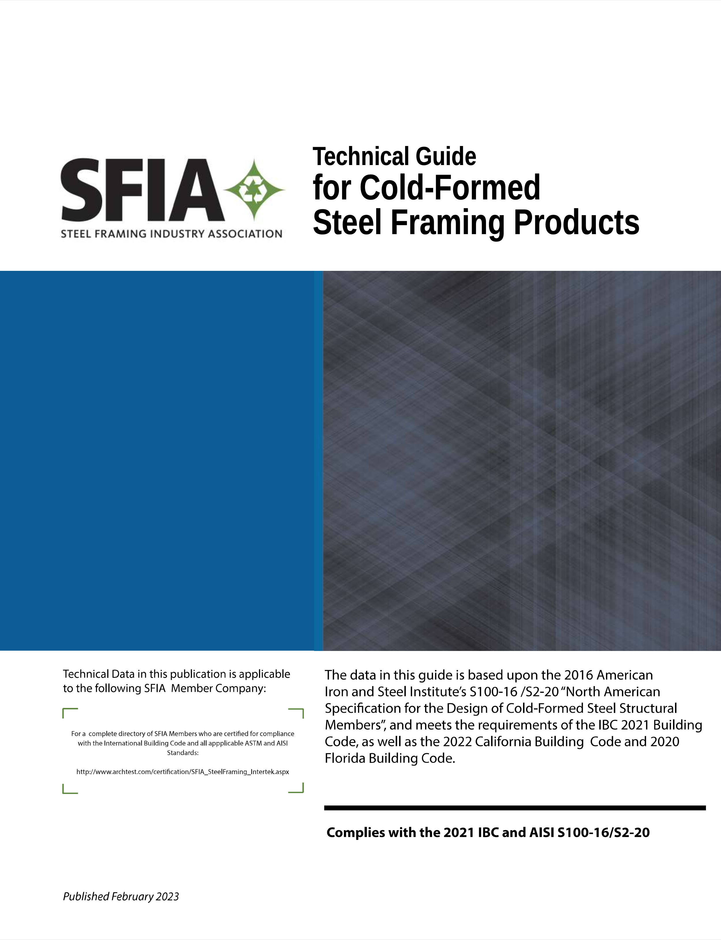 SFIA PRODUCT TECH GUIDE V. 2023.1-cover - BuildSteel.org